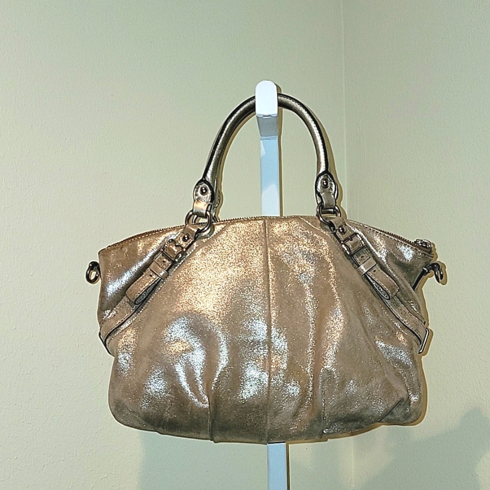 Coach Madison Sophia Gold Leather Shoulder Bag 15960 - Gem